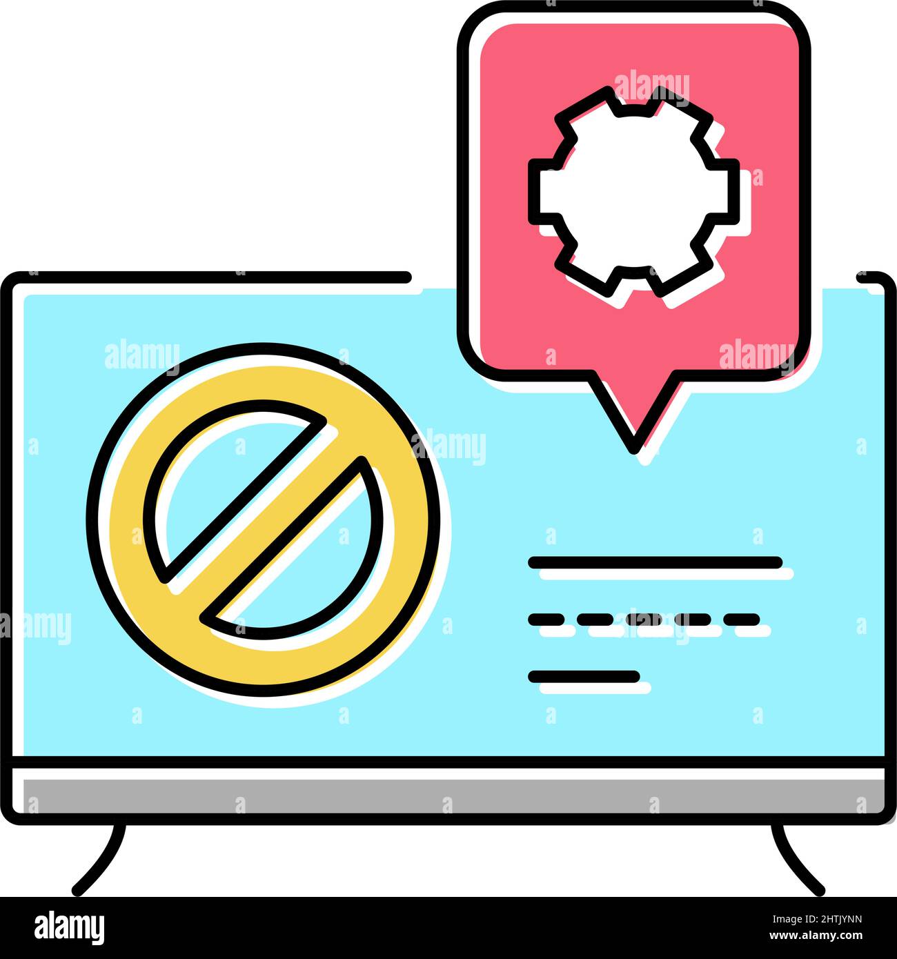 tv repair color icon vector illustration Stock Vector Image & Art - Alamy