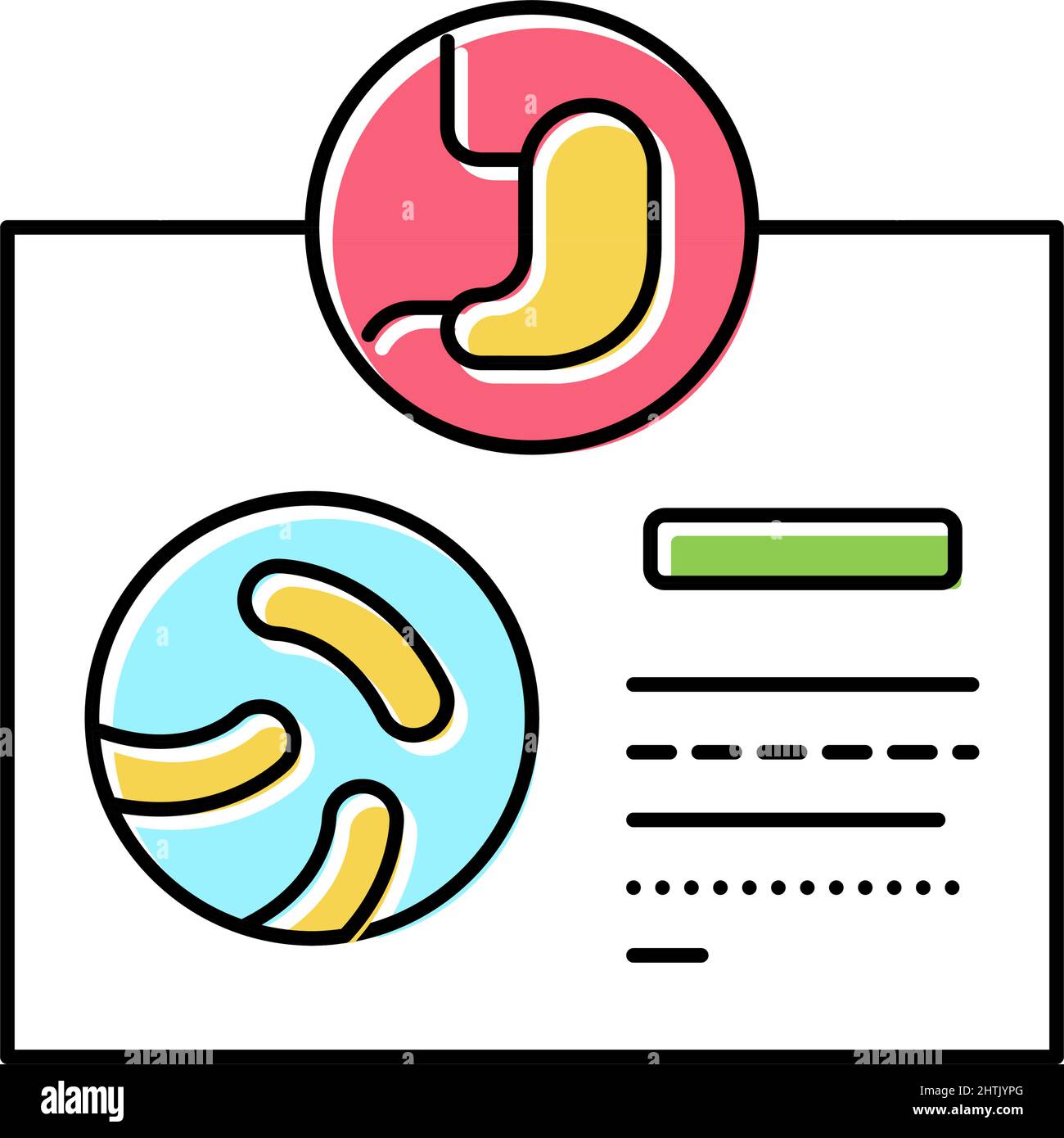 prescription probiotics color icon vector illustration Stock Vector ...