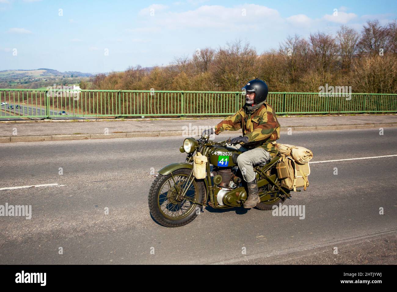 1949 40s forties BSA WM20 British 500cc petrol motorcycle. No. c4352635 ...