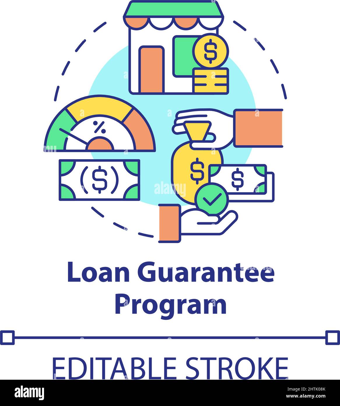 Small loan program Stock Vector Images - Alamy
