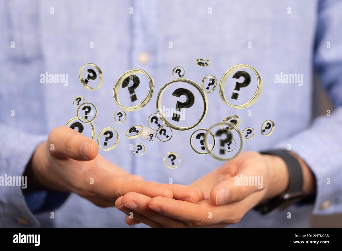Hands with question marks floating Stock Photo - Alamy Hands with question marks floating Stock Photo - Alamy