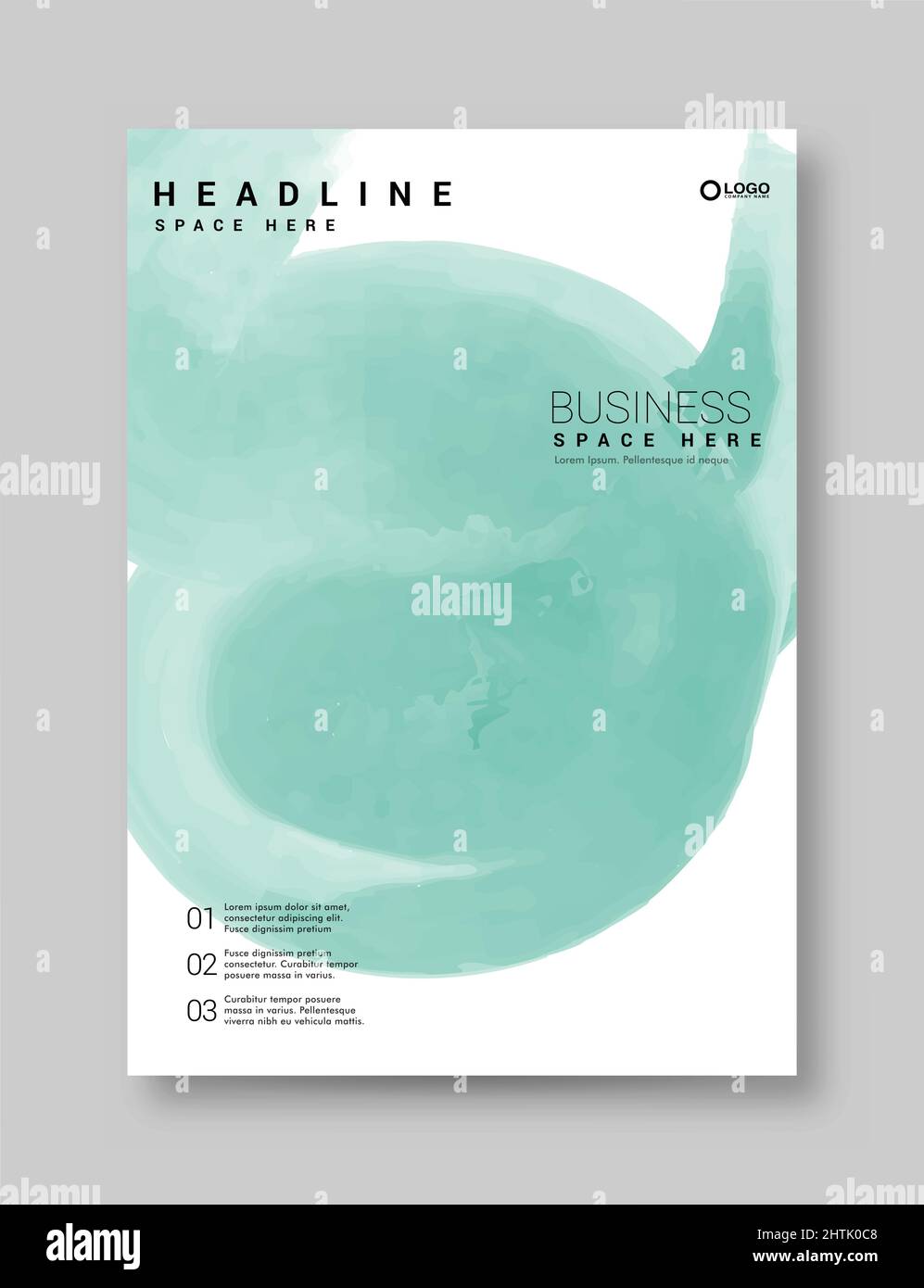 Abstract watercolor brochure template for your business Stock Vector ...
