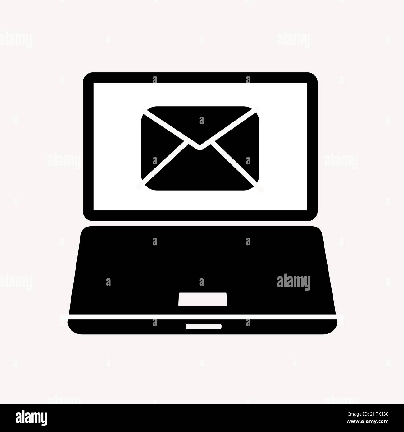 Check mail icon. Computer monitor, screen, display icon. Email, mail ...