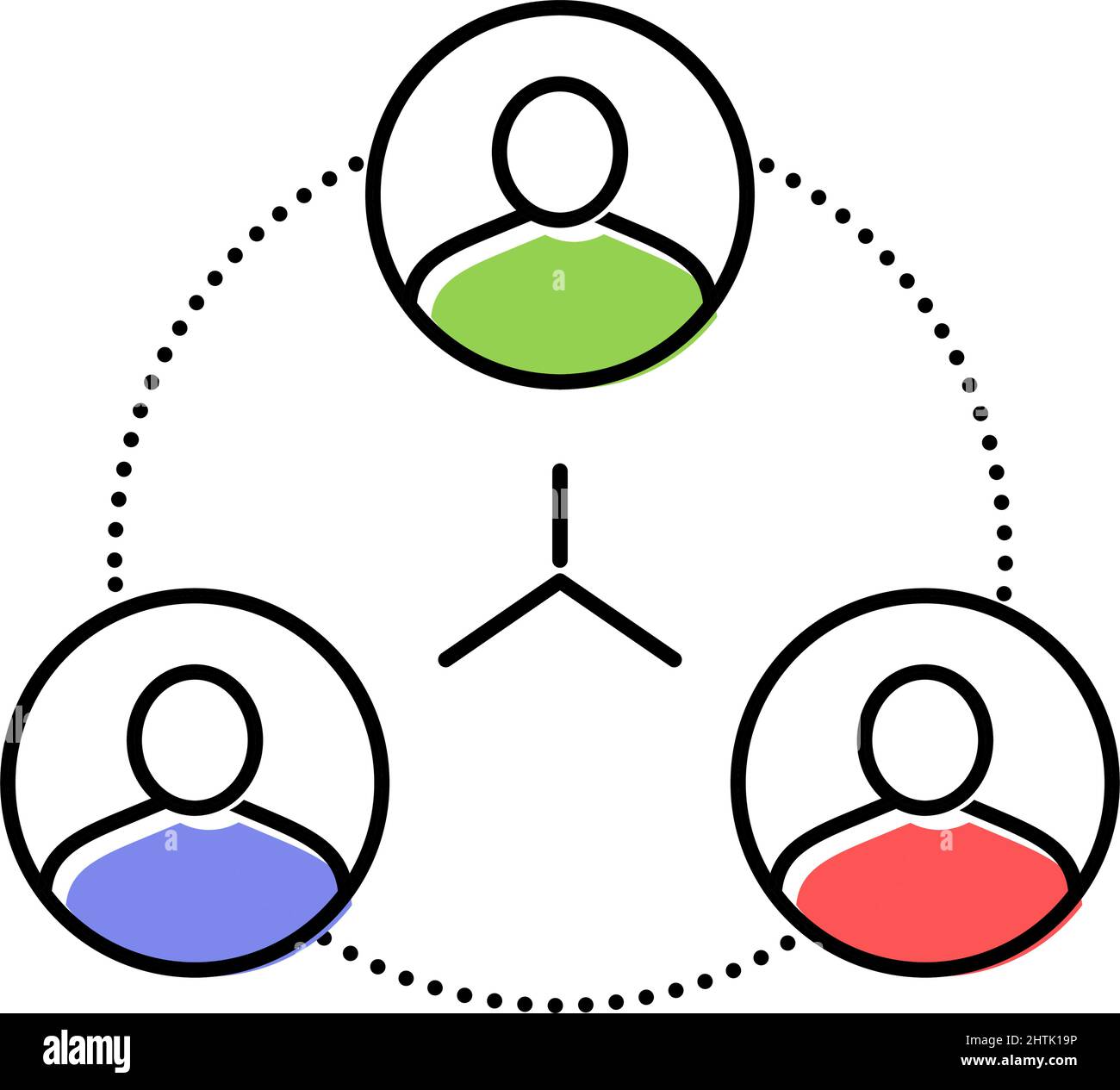 human communication color icon vector illustration Stock Vector Image ...