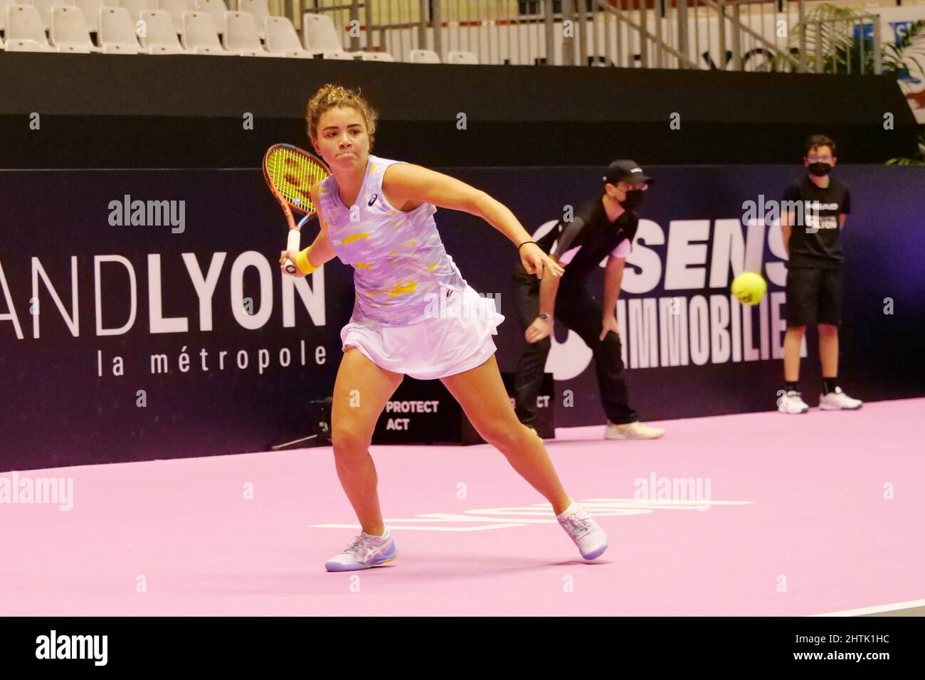 Jasmine Paolini (ITA) in action against Irina Maria Bara (ROM) during ...
