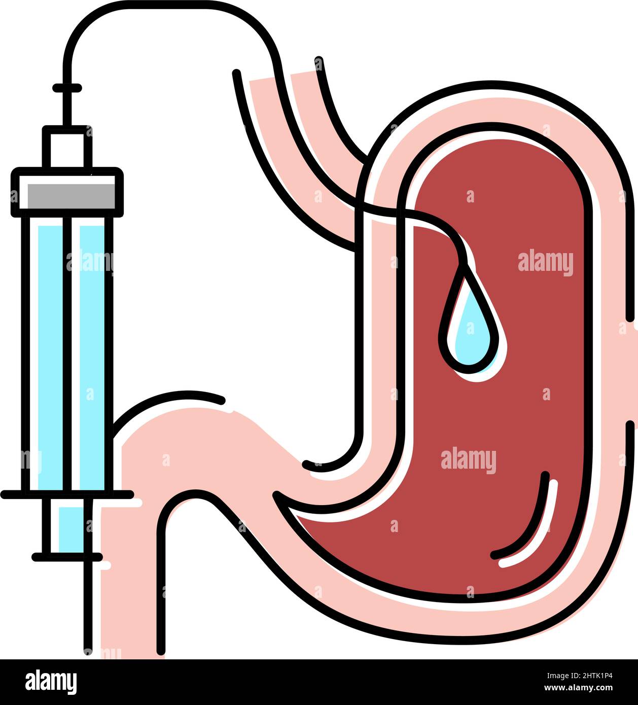 treatment bariatric color icon vector illustration Stock Vector Image ...