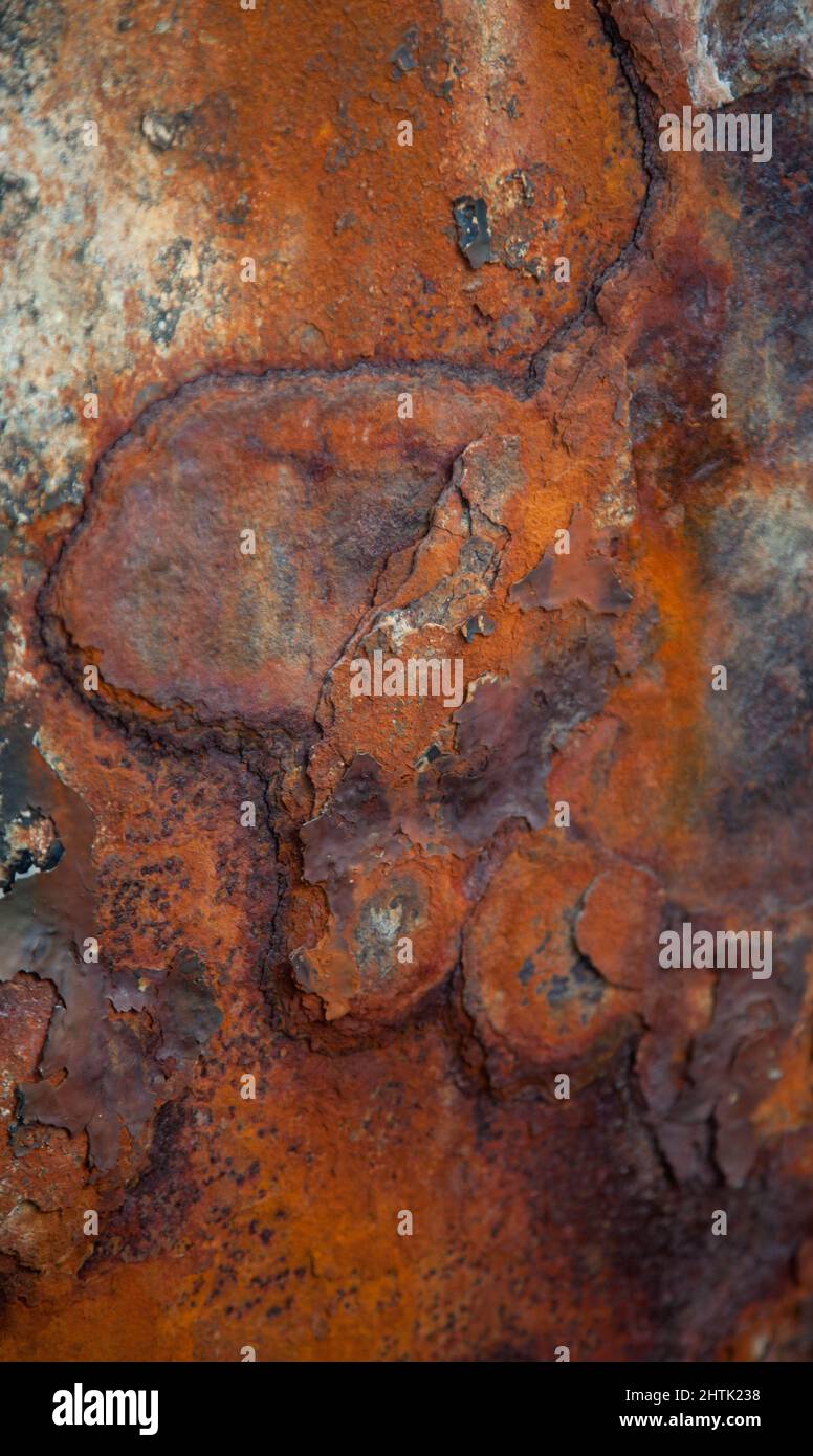 Semi-abstract close-up of rusting metal Stock Photo - Alamy