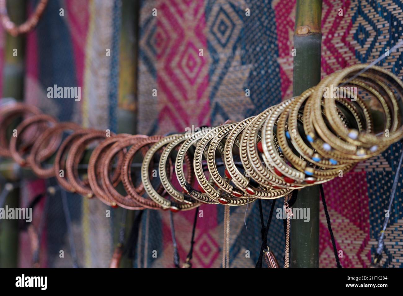 Dhaka, Bangladesh - January 11, 2013: Exhibition of handicrafts at ...
