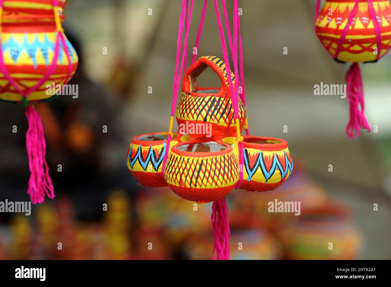 Dhaka, Bangladesh - January 11, 2013: Exhibition of handicrafts at ...