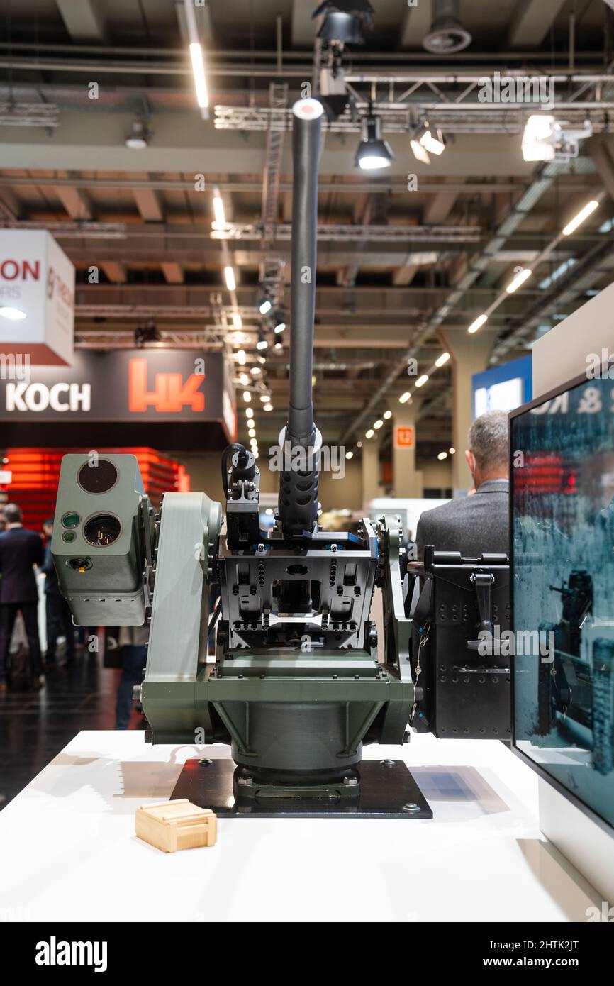 Nuremberg, Germany. 01st Mar, 2022. At the "Enforce Tac" trade fair, a ...