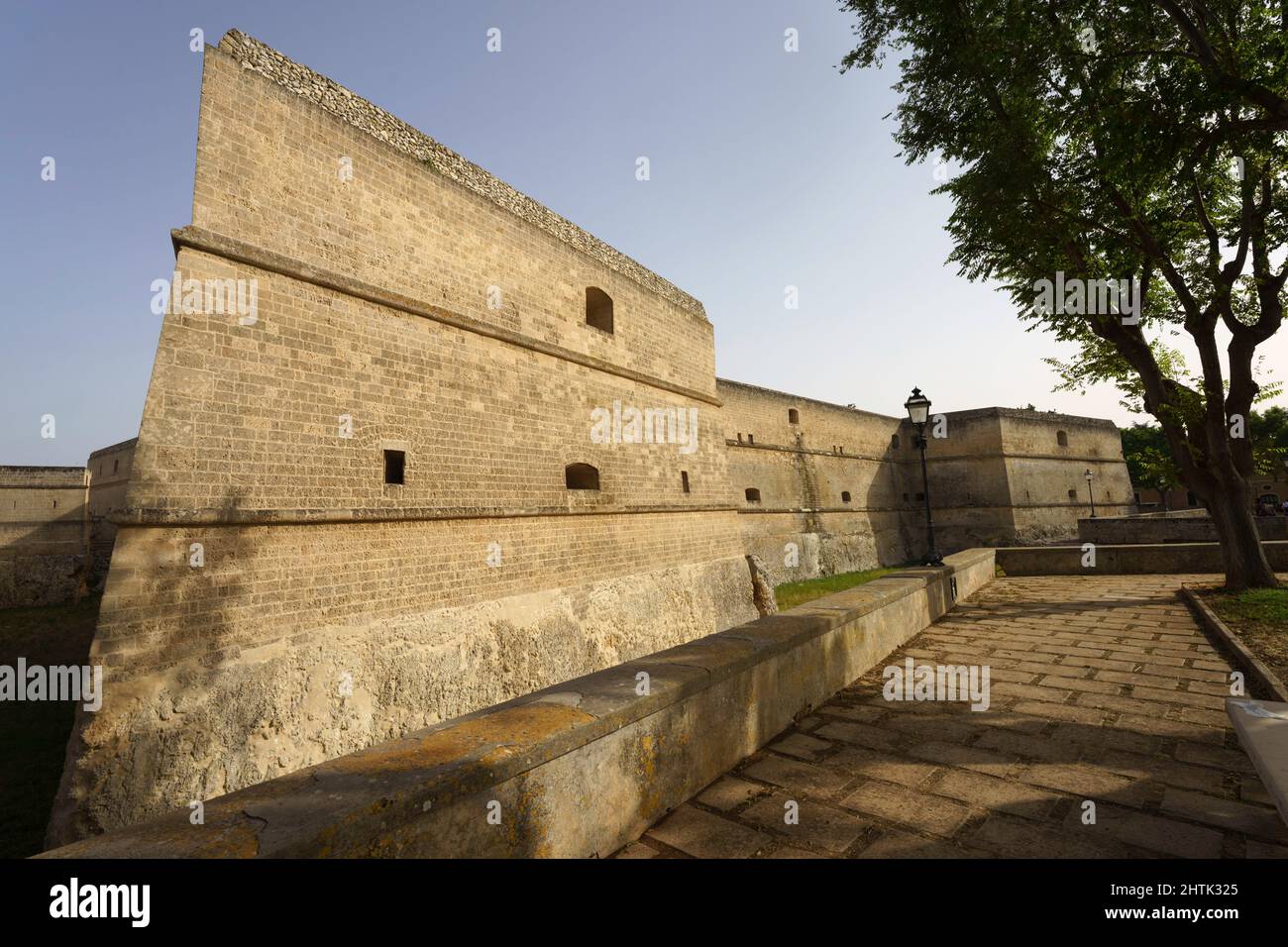 Copertino, historic city in Lecce province, Apulia, Italy. The castle ...