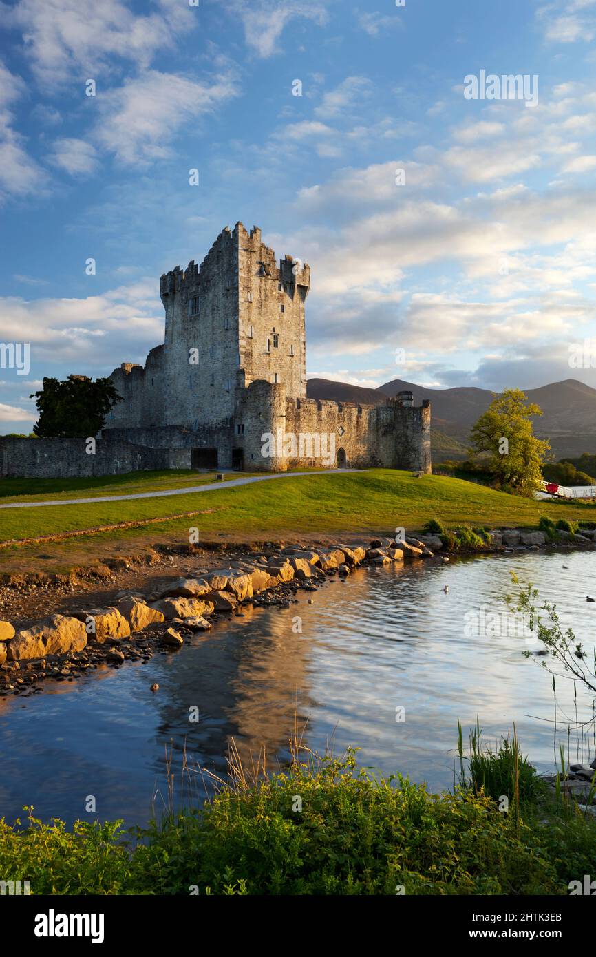 Ross Castle on Lough Leane, Killarney, County Kerry, Ireland Stock ...