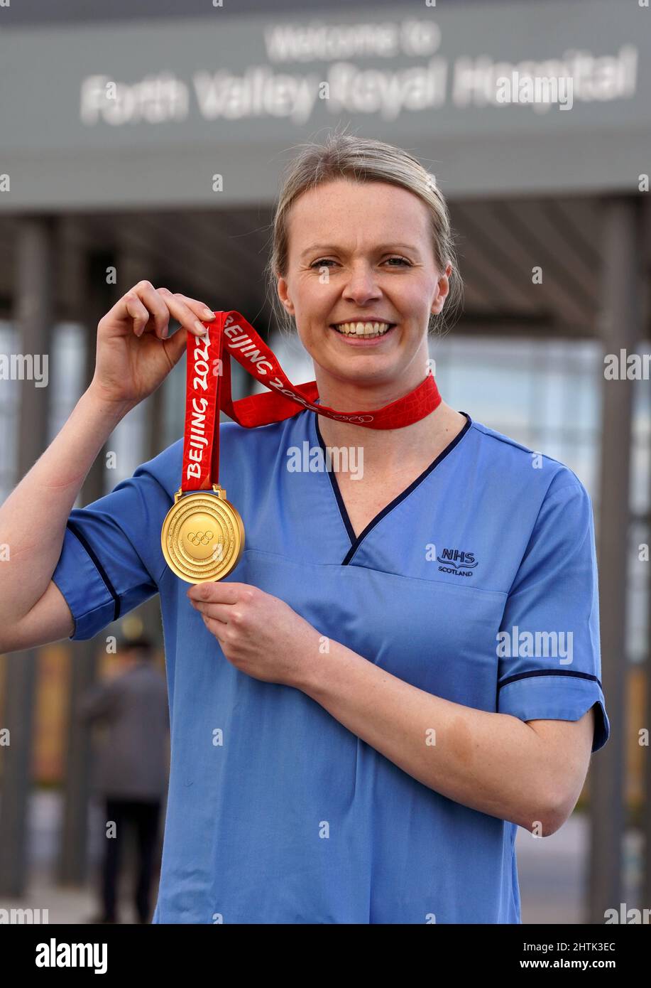 Olympic gold medal winning curler Vicky Wright returns to work as a ...