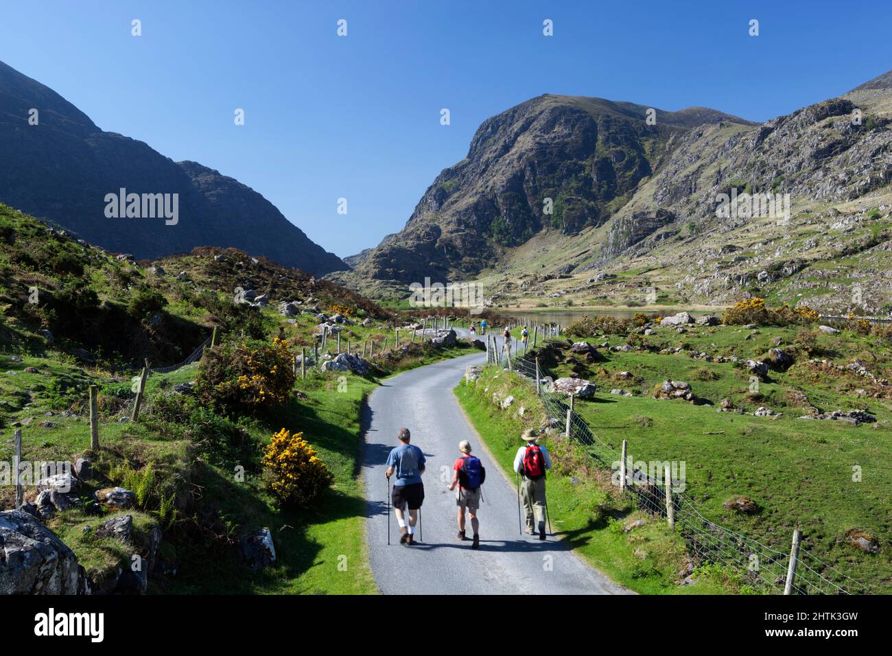 The Gap of Dunloe with hikers, Killarney National Park, Killarney ...