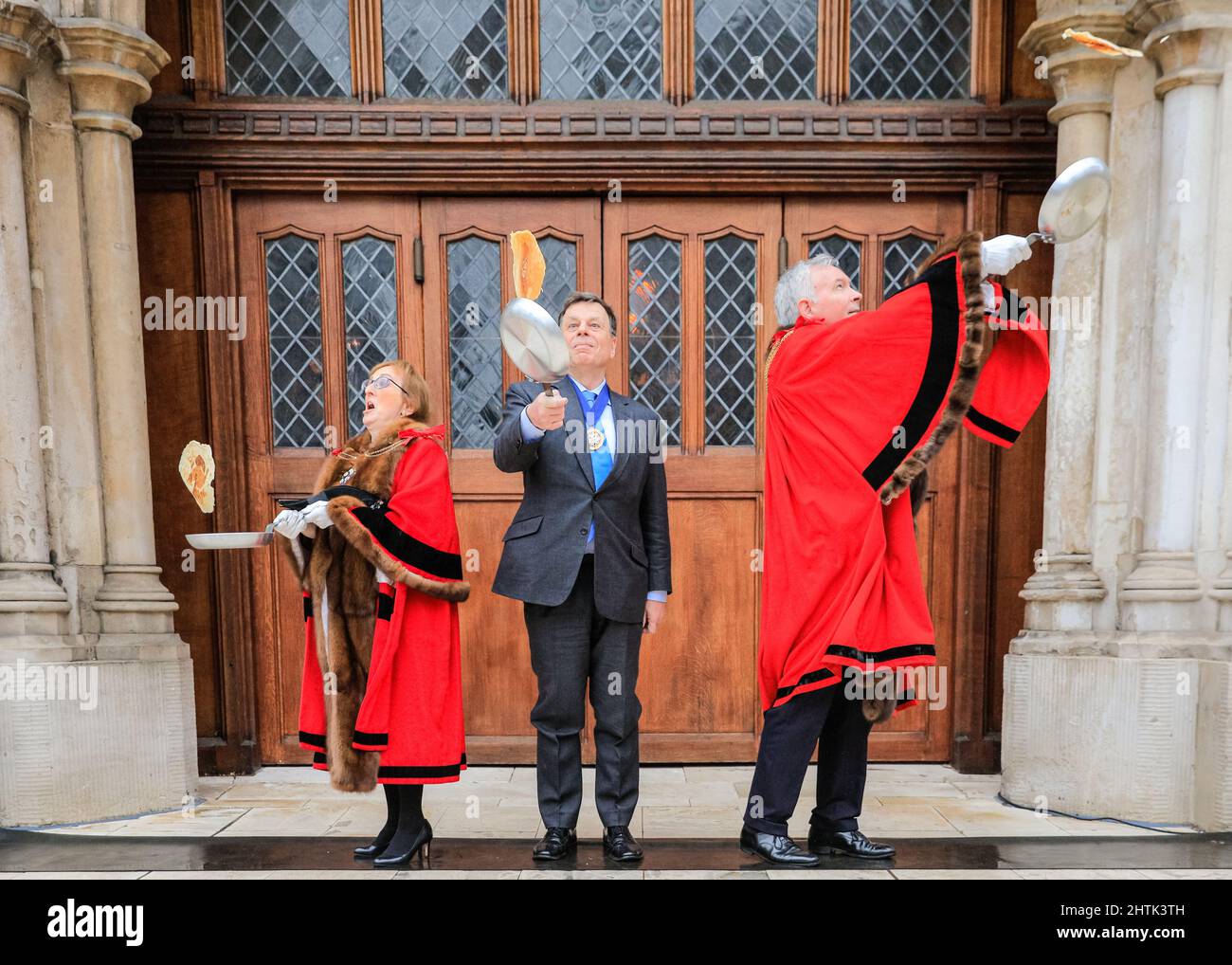 London, UK, 01st March 2022. The Chief Commoner (middle) Brian Mooney ...