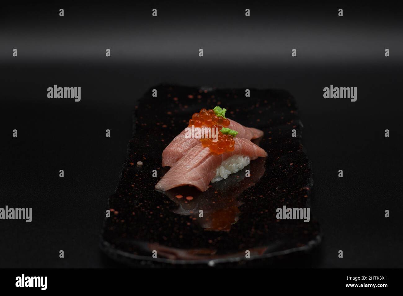 Otoro tuna is the tastiest part of tuna. Delicious two Japanese tuna ...