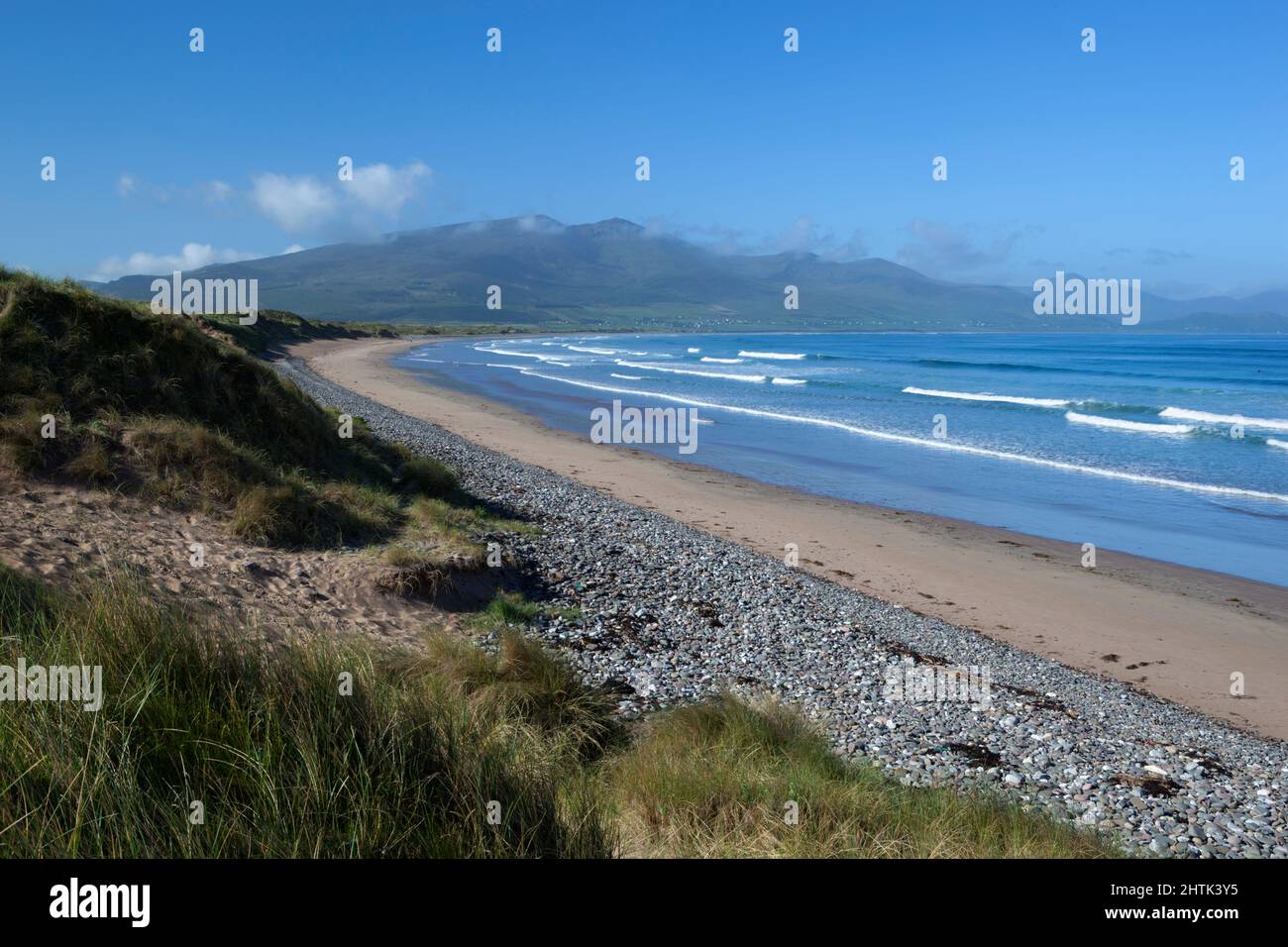 Dune backed beach on Brandon Bay popular with wind-surfers, Maharees ...