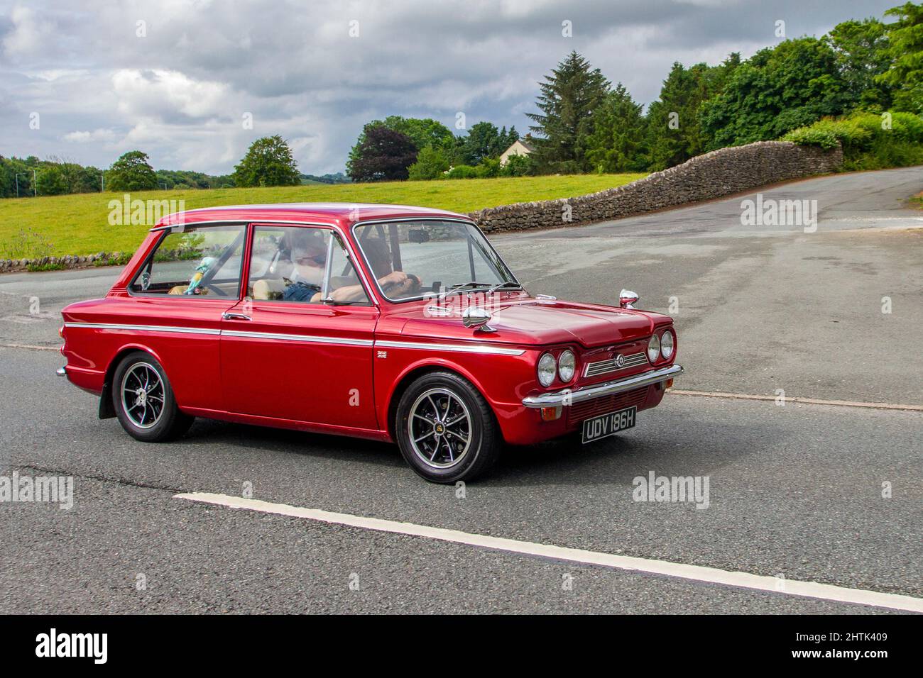 1969 60s sixties red British Sunbeam IMP; 2-door-convertible-petrol ...