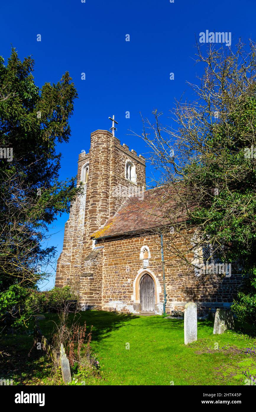 Exterior of 14th century ironstone St Mary's Church in Lower ...