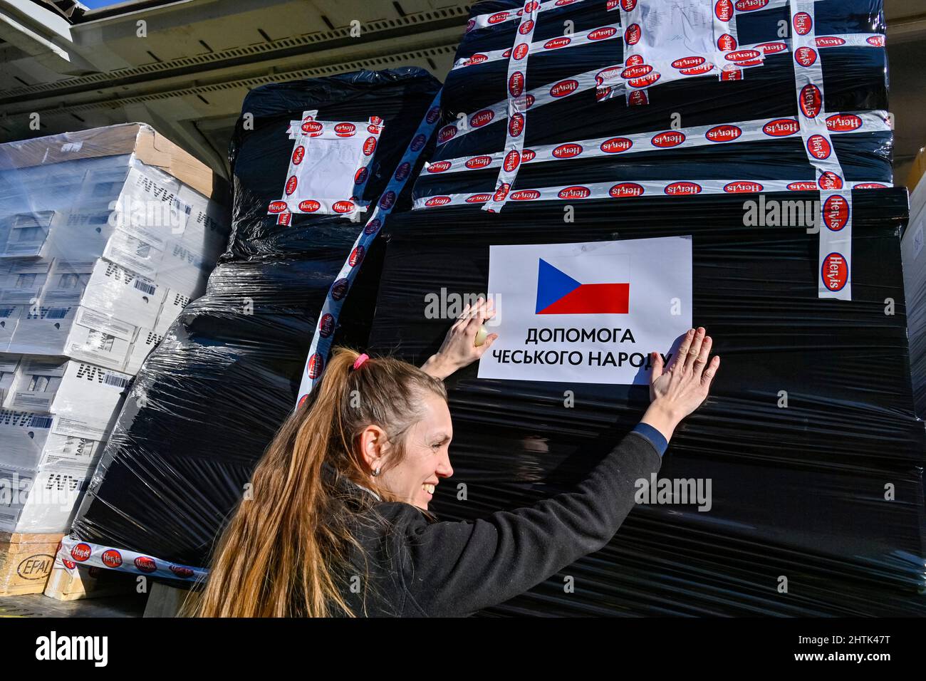Prague, Czech Republic. 1st Mar, 2022. The first train with ...