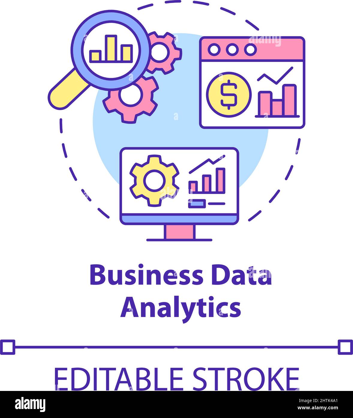 Business data analytics concept icon Stock Vector Image & Art - Alamy