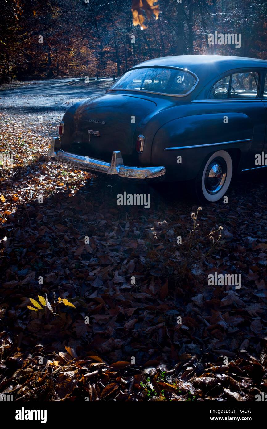 1940 vintage car rear view hi-res stock photography and images - Alamy