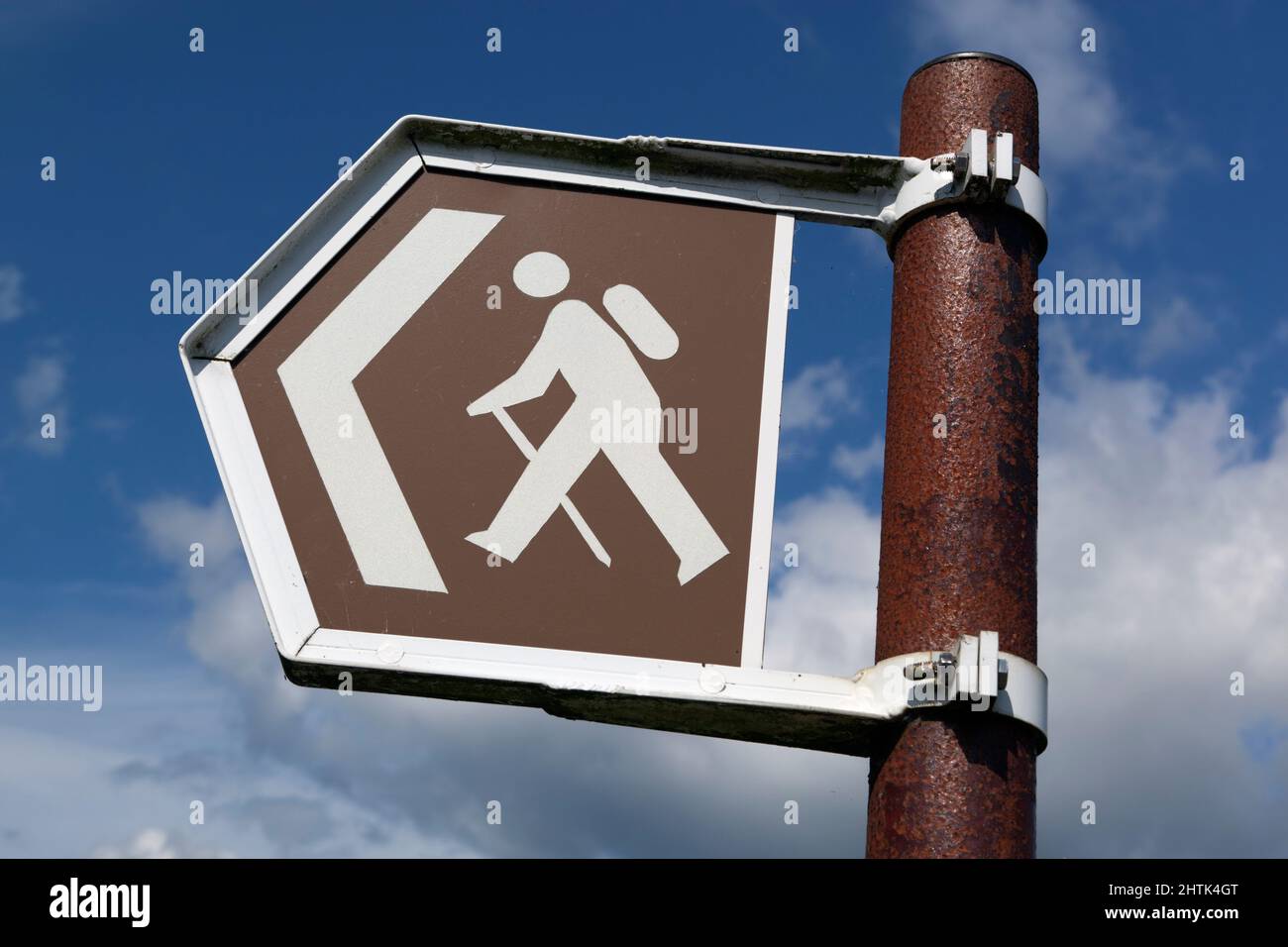 Footpath sign, Ballyvaughan, The Burren, County Clare, Ireland Stock ...