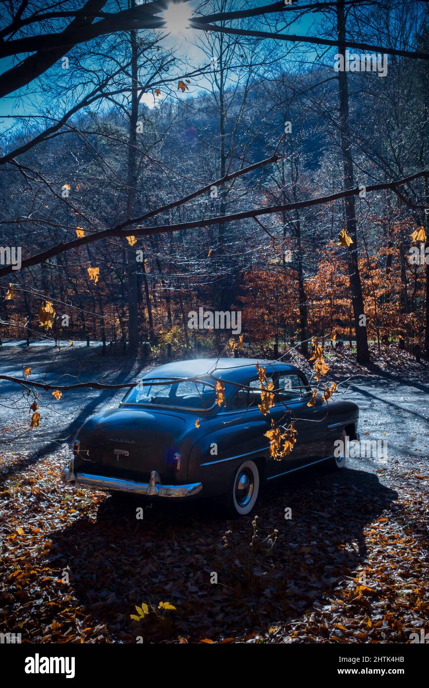 1940 vintage car rear view hi-res stock photography and images - Alamy