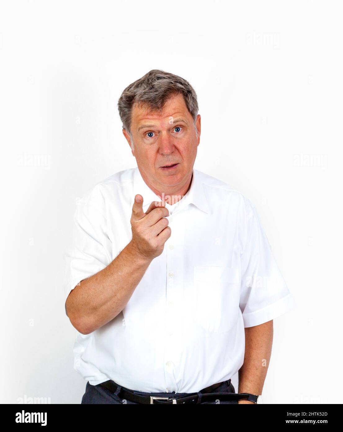 smart business man in white shirt with white background Stock Photo - Alamy