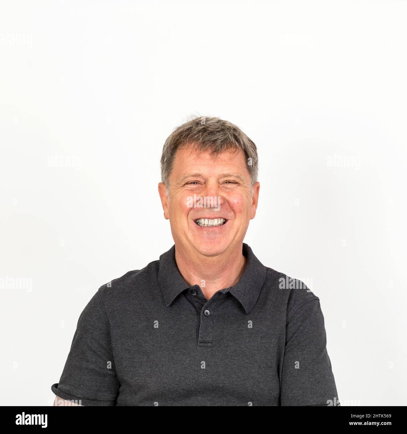portrait of friendly smiling man Stock Photo - Alamy
