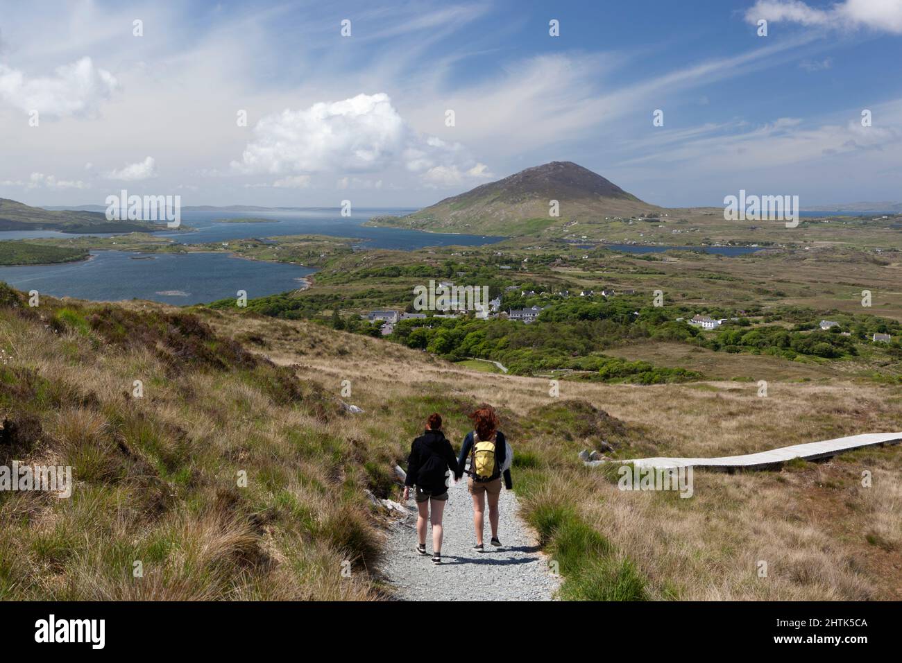 Diamond Hill. View over Letterfrack and Ballynakill Bay, Letterfrack ...