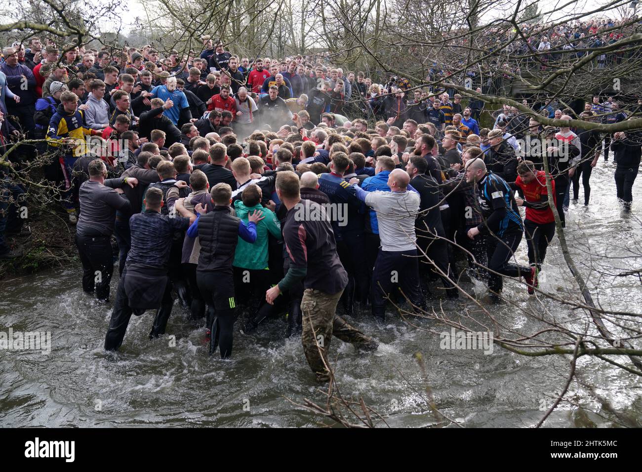 Ashbourne shrovetide football 2022 hi-res stock photography and images ...