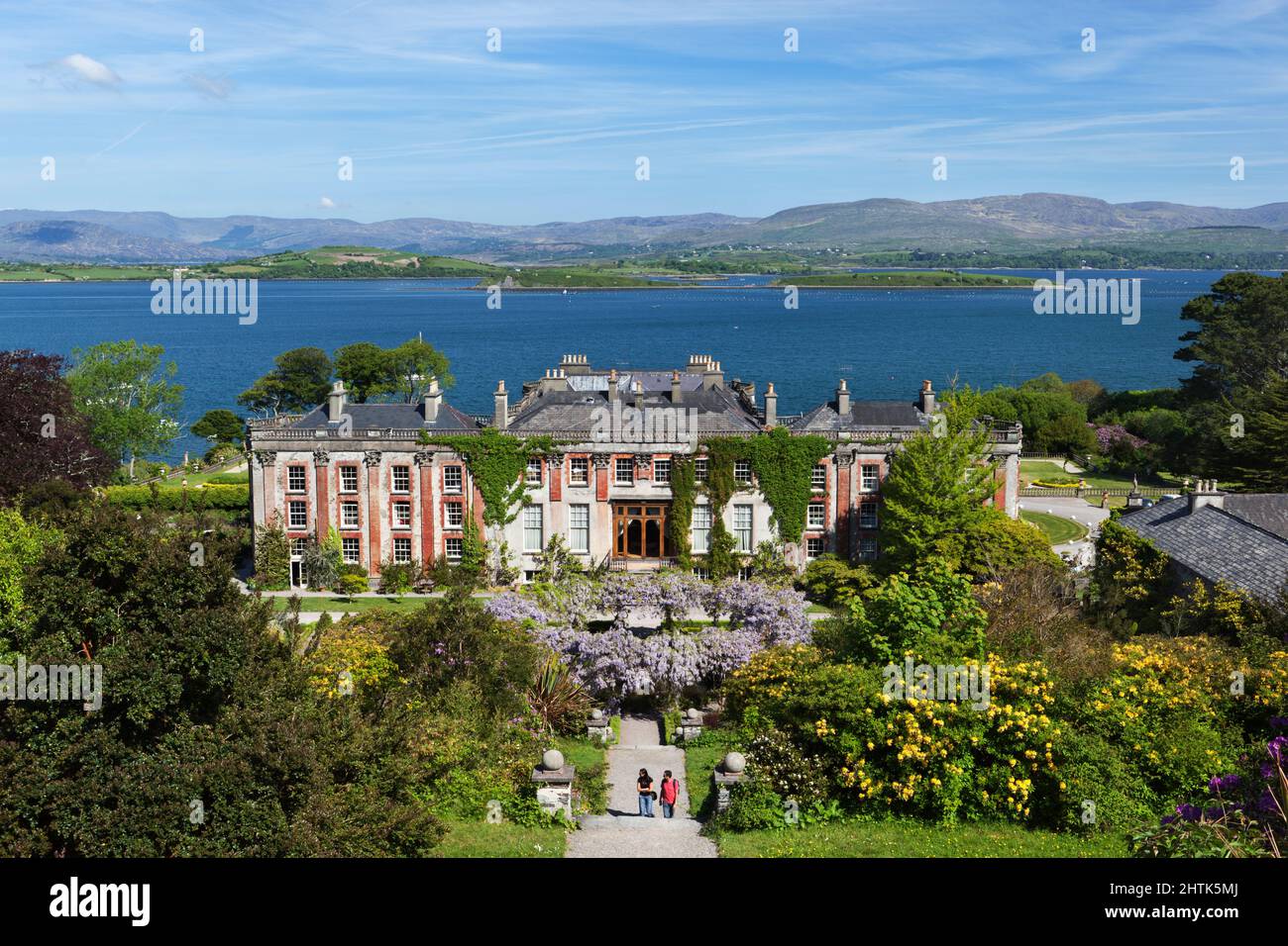 Bantry House and gardens with view over Bantry Bay, Bantry, County Cork ...