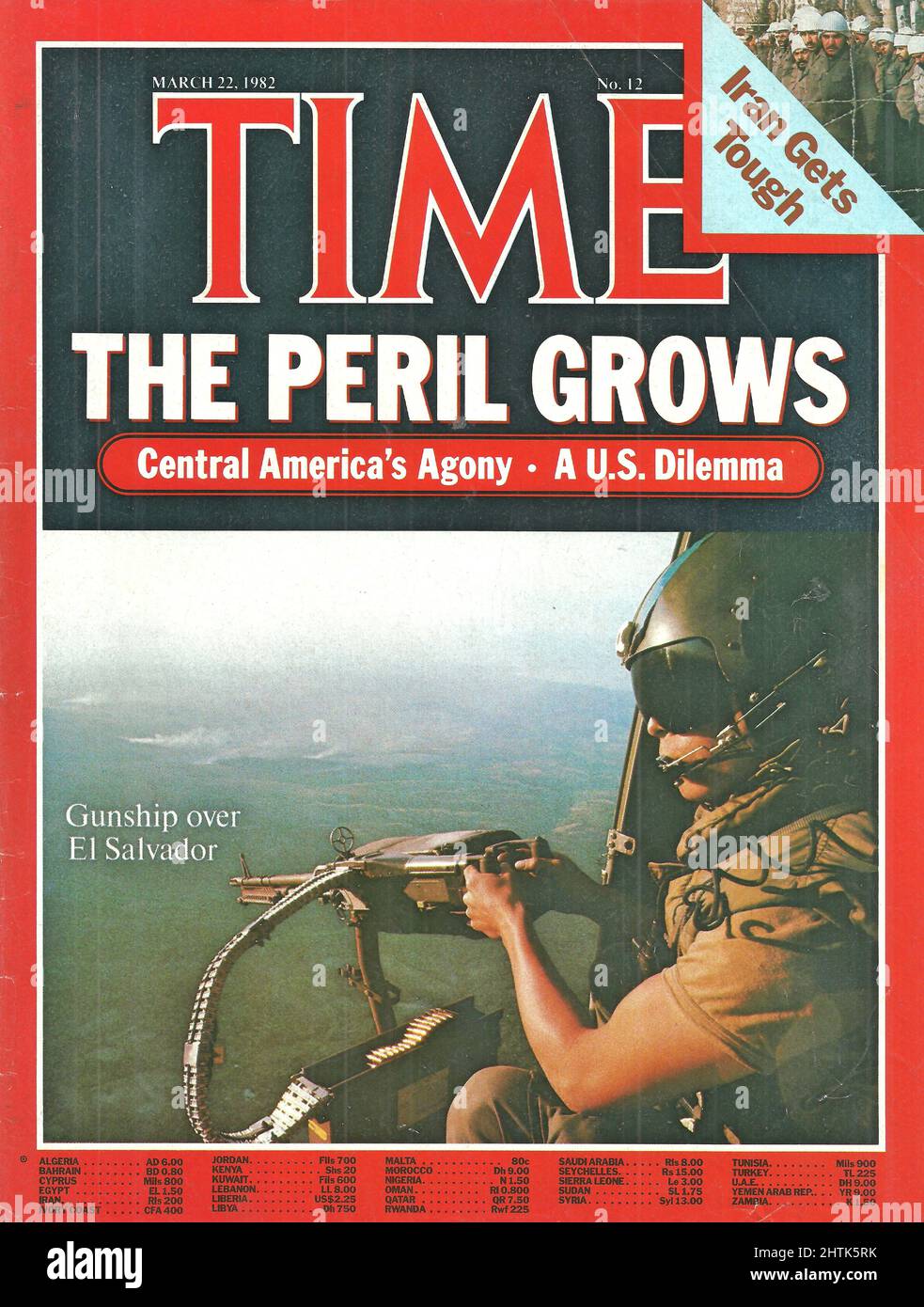 Time magazine cover March 22 1982 Iran Gets Tough Gunship over El ...