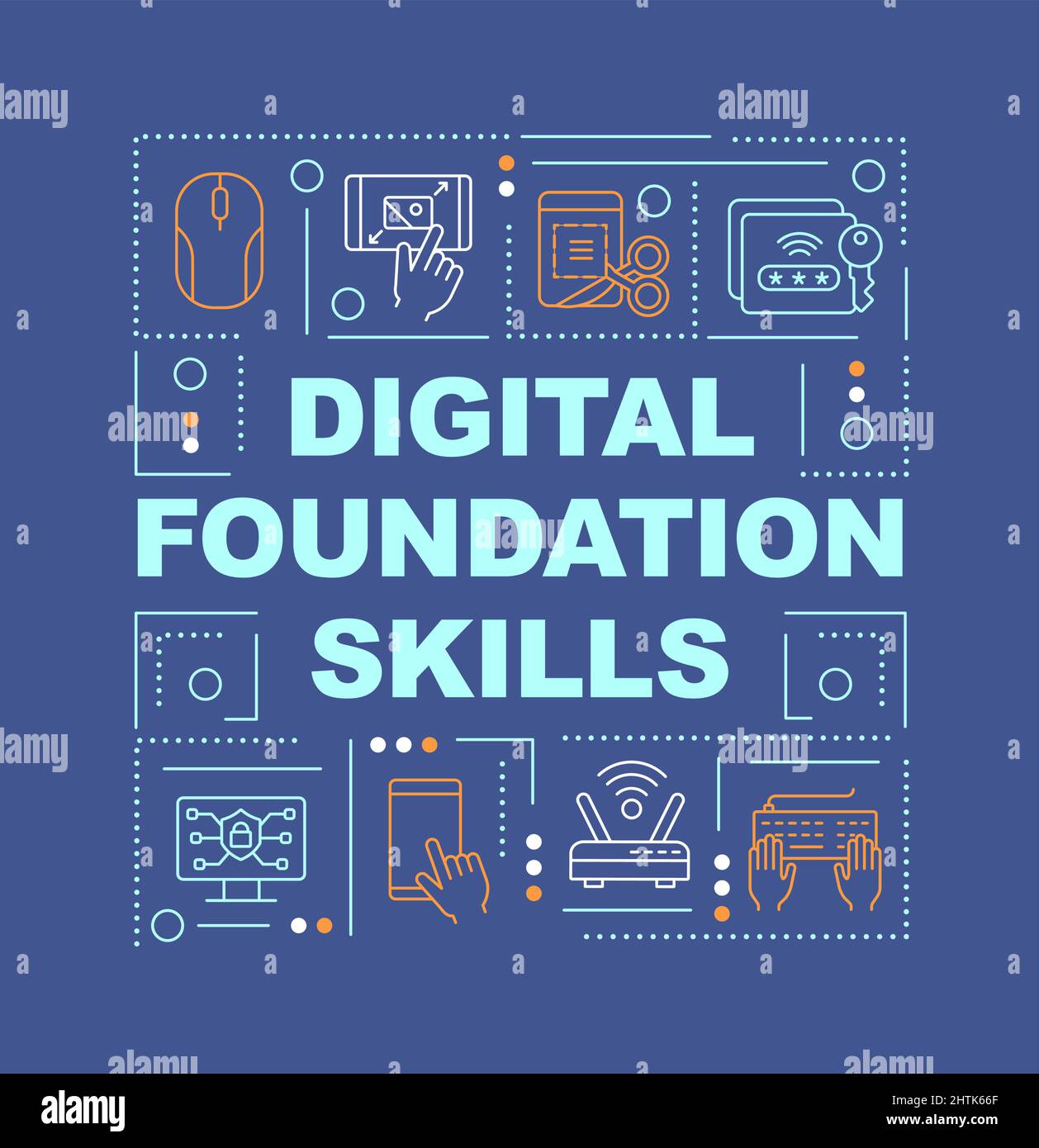 Digital skills word concepts hi-res stock photography and images - Alamy