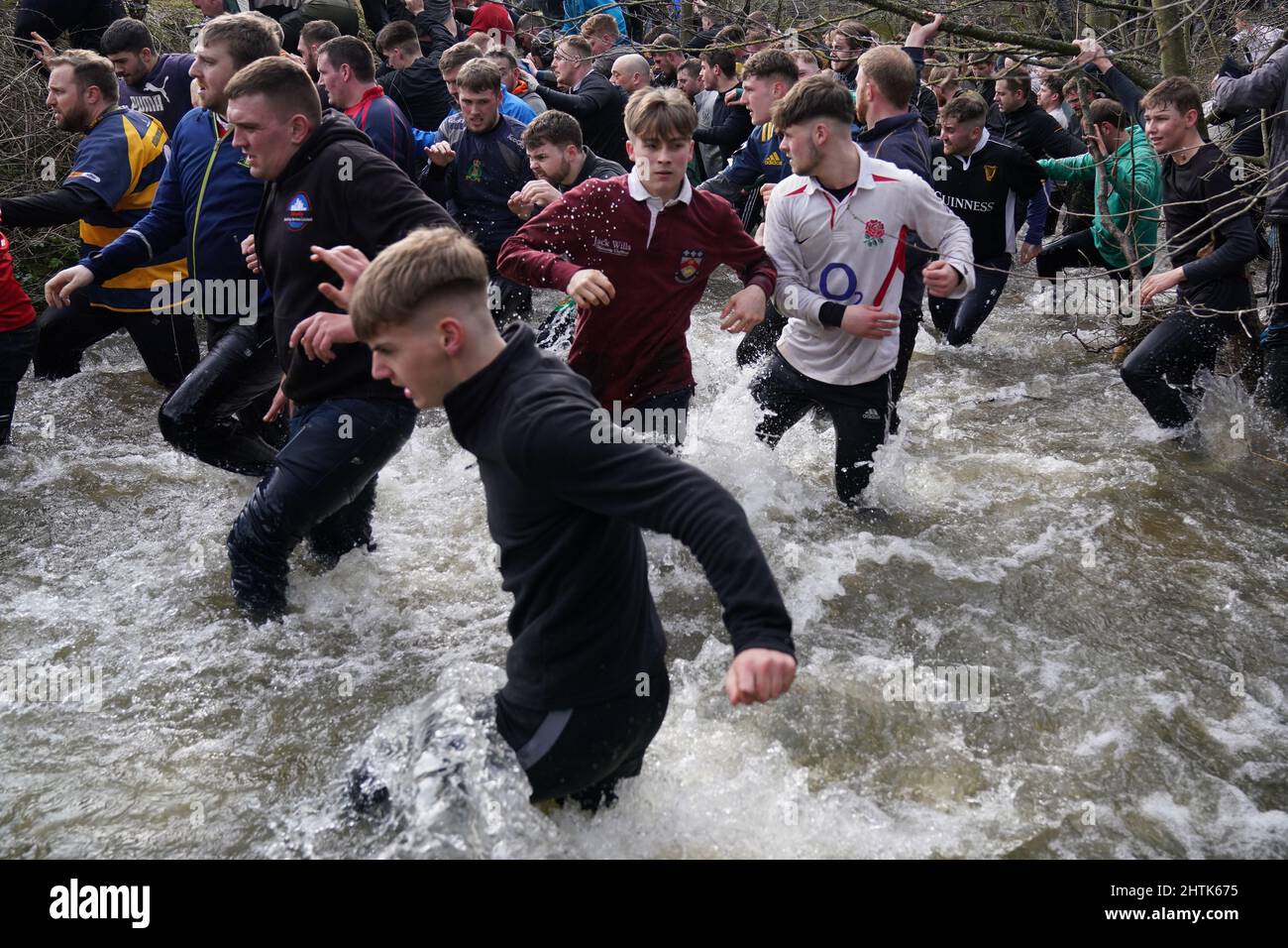 Ashbourne shrovetide football 2022 hi-res stock photography and images ...
