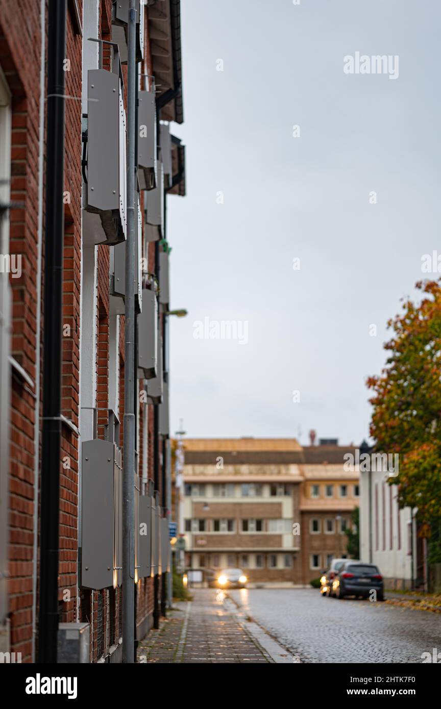 Vertical shot of modern buildings in Nybro Kommun, Sweden Stock Photo ...