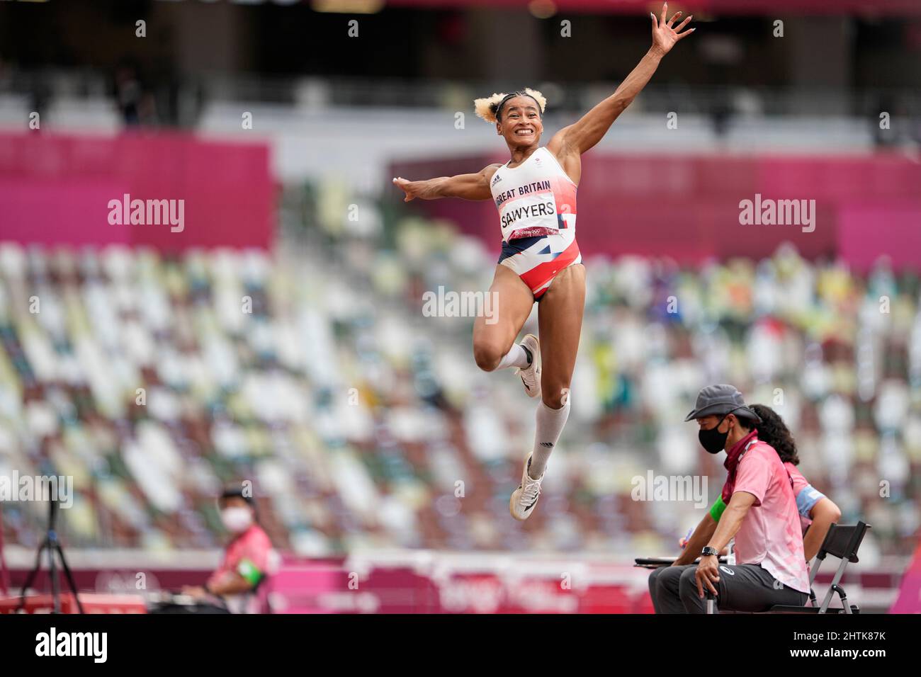 Jazmin Sawyers participating in the Tokyo 2020 Olympic Games in the ...