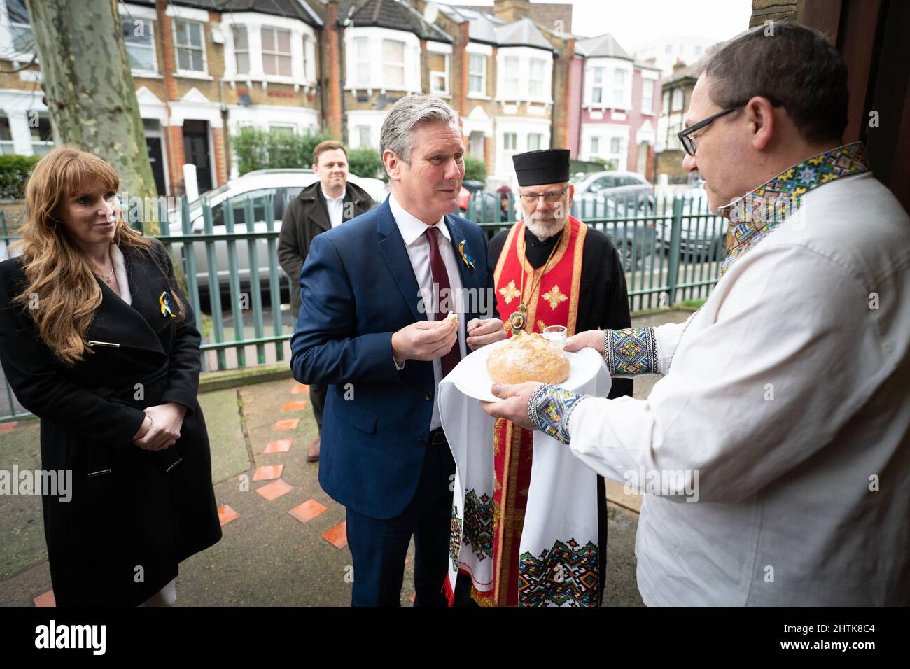 Labour Leader Sir Keir Starmer and deputy leader, Angela Rayner during ...