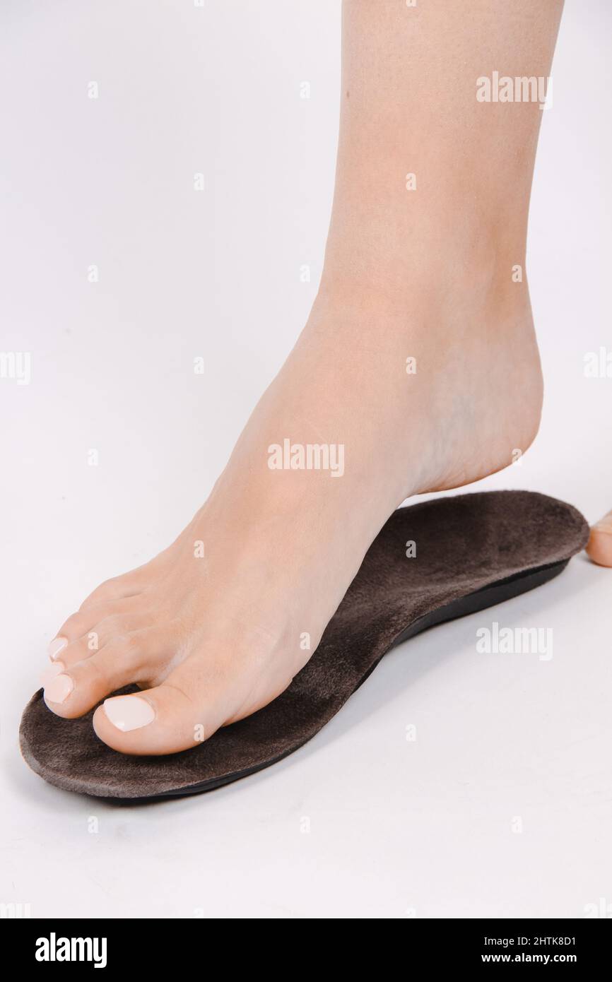 Medical insoles. Isolated orthopedic insoles on a white background ...