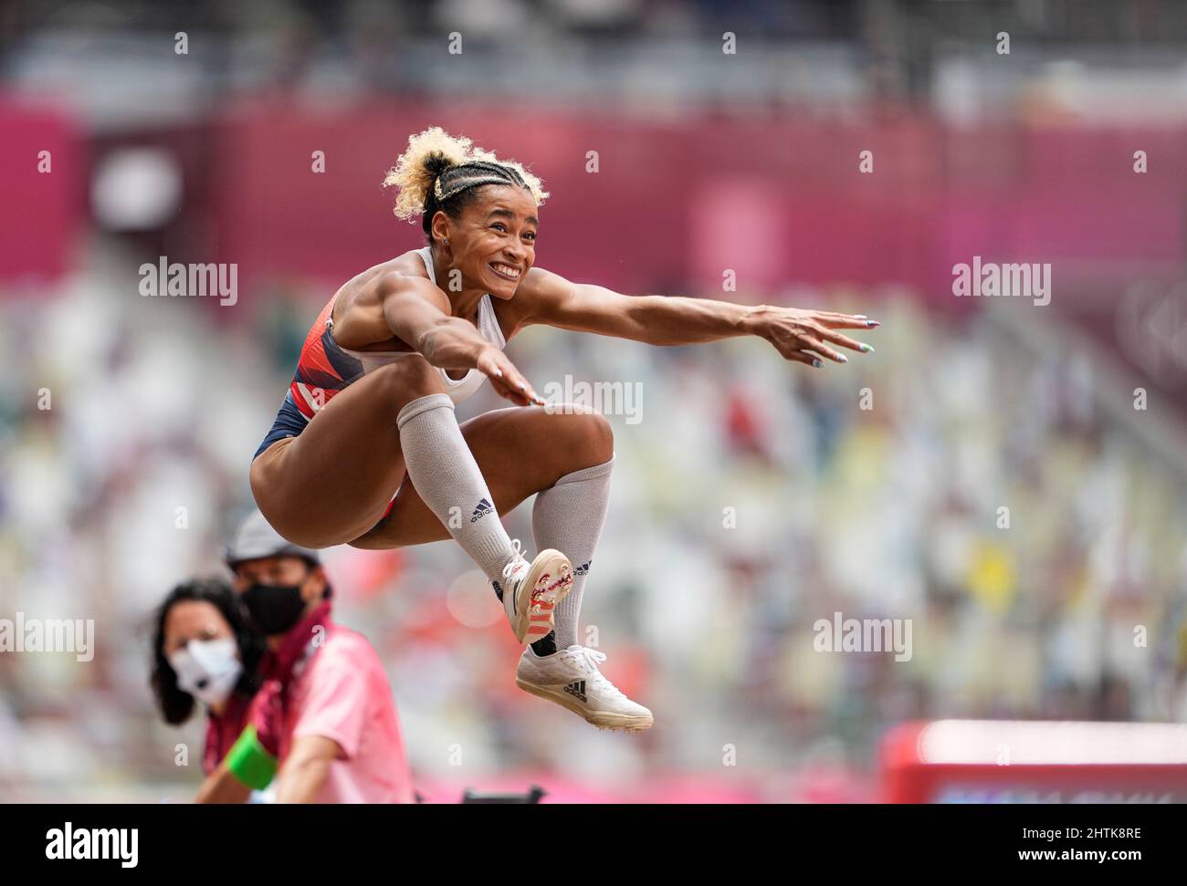 Jazmin Sawyers participating in the Tokyo 2020 Olympic Games in the ...