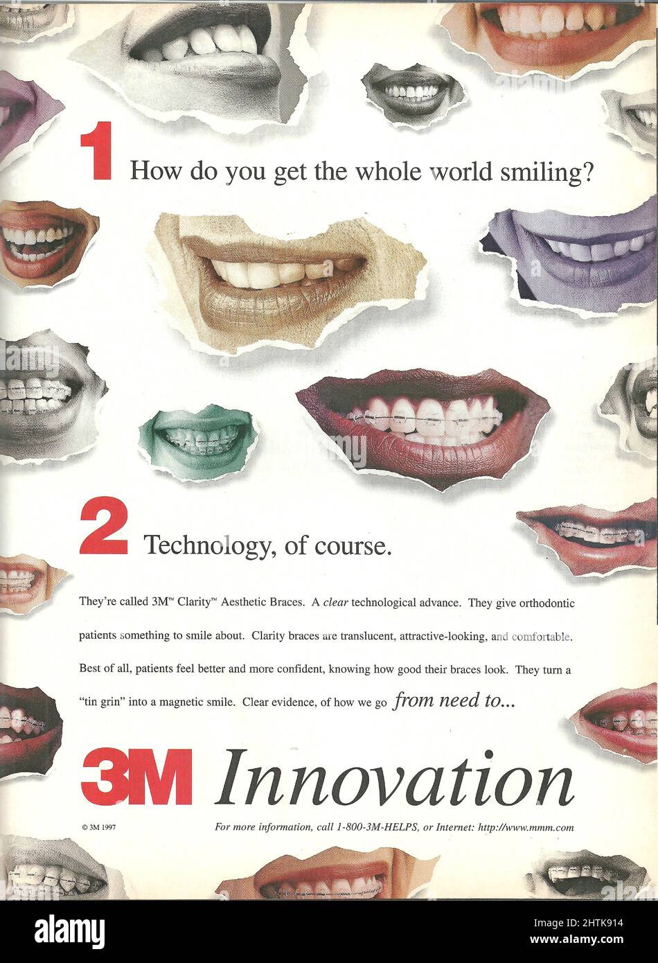 3M innovation paper advertisement advert vintage ad 1980s Stock Photo ...