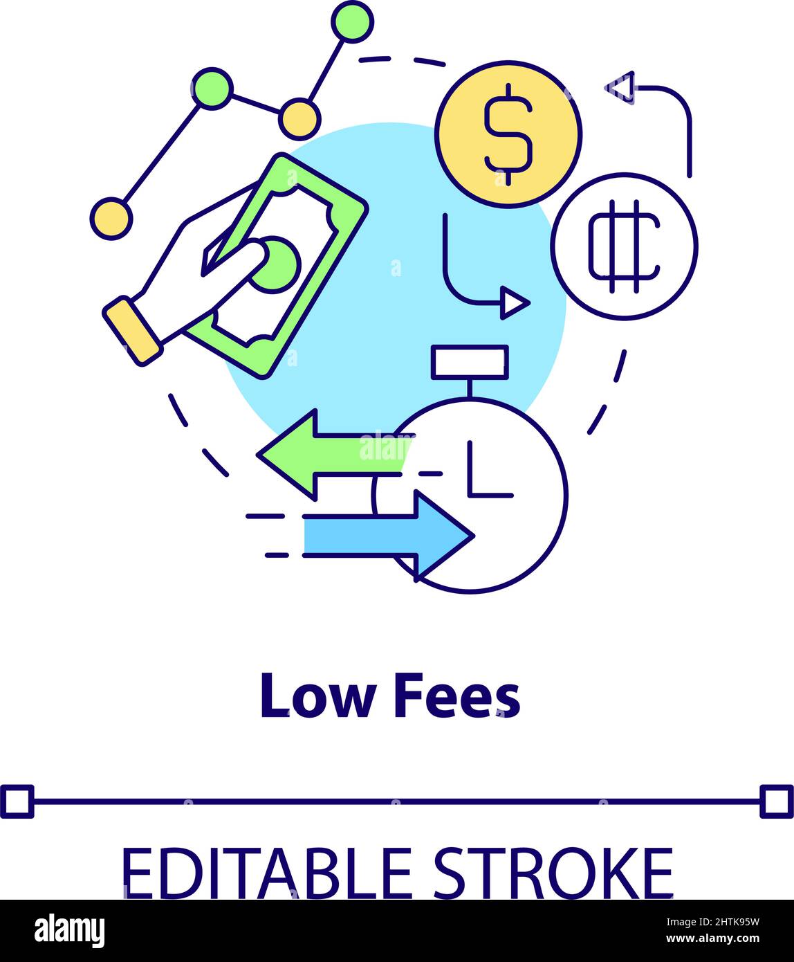 Low fees concept icon Stock Vector Image & Art - Alamy