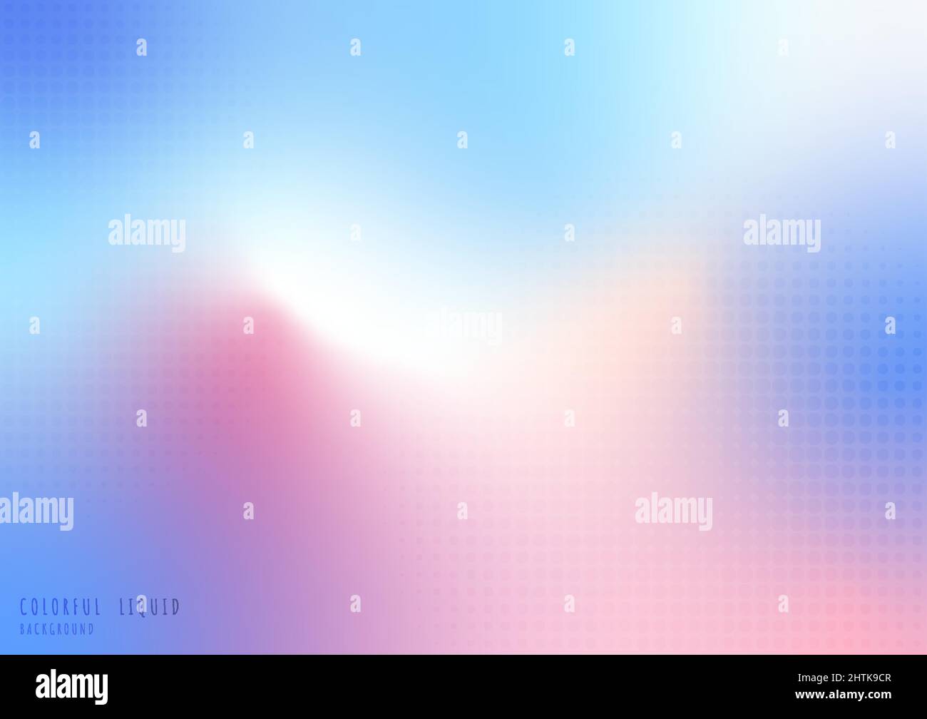 Abstract liquid colorful gradient mesh with circle halftone pattern ...
