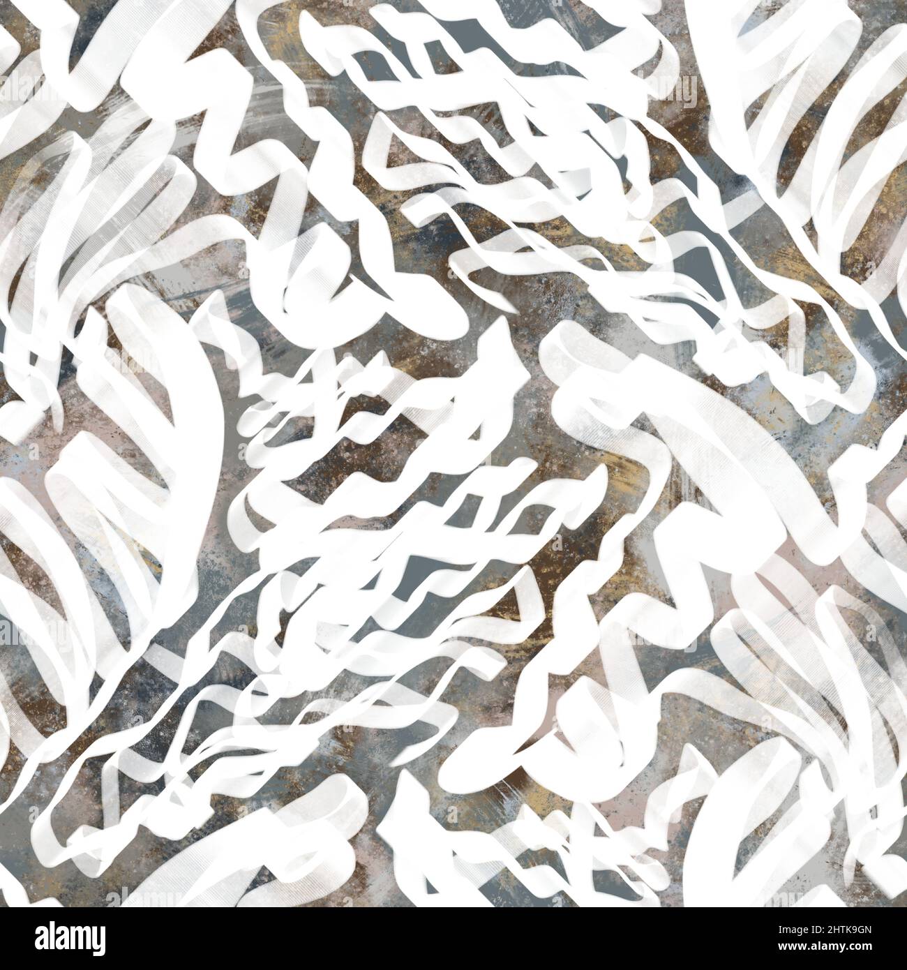 Seamless neutral and white grungy classic abstract surface pattern ...