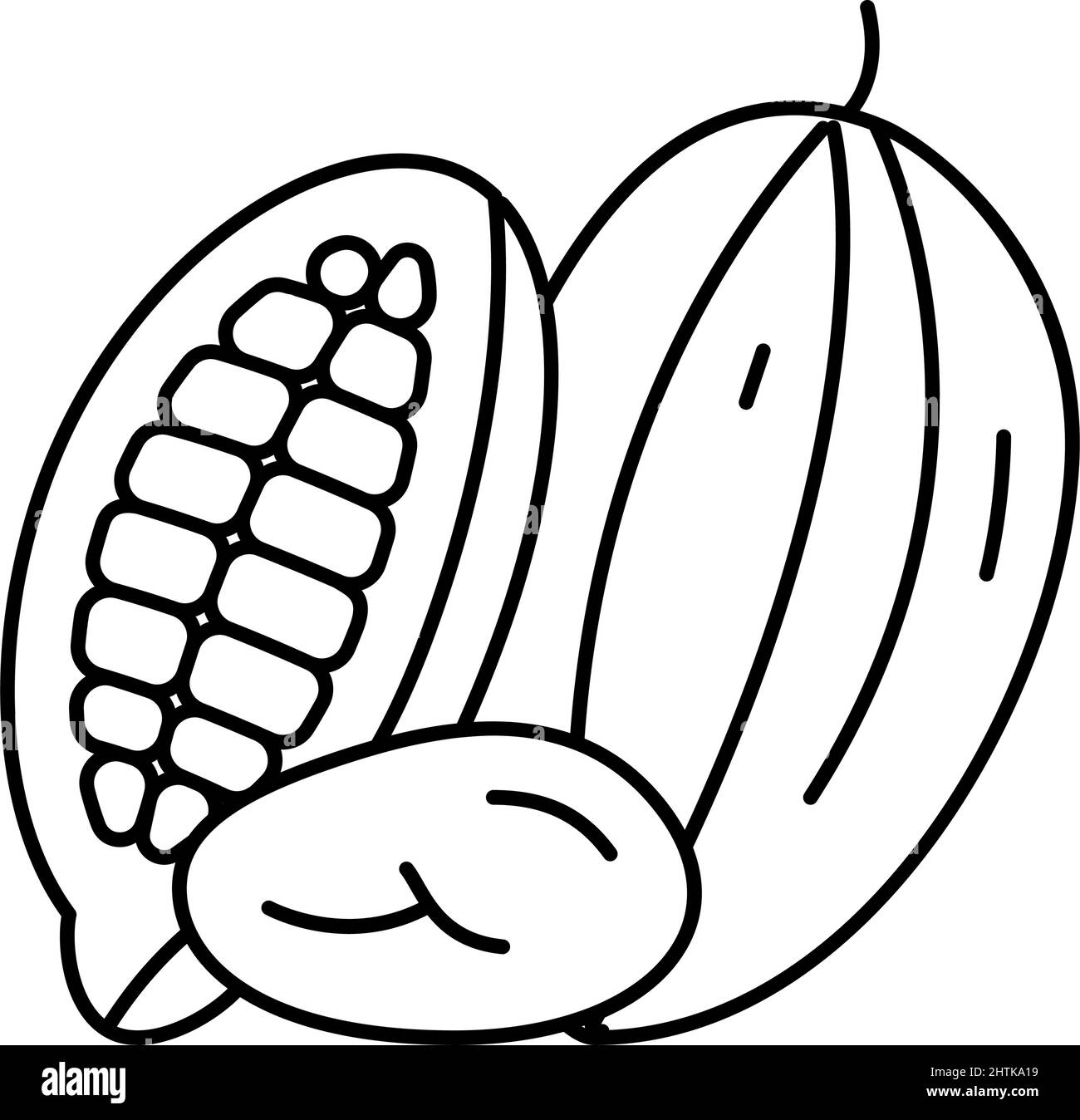 Cocoa and sesame Stock Vector Images - Alamy
