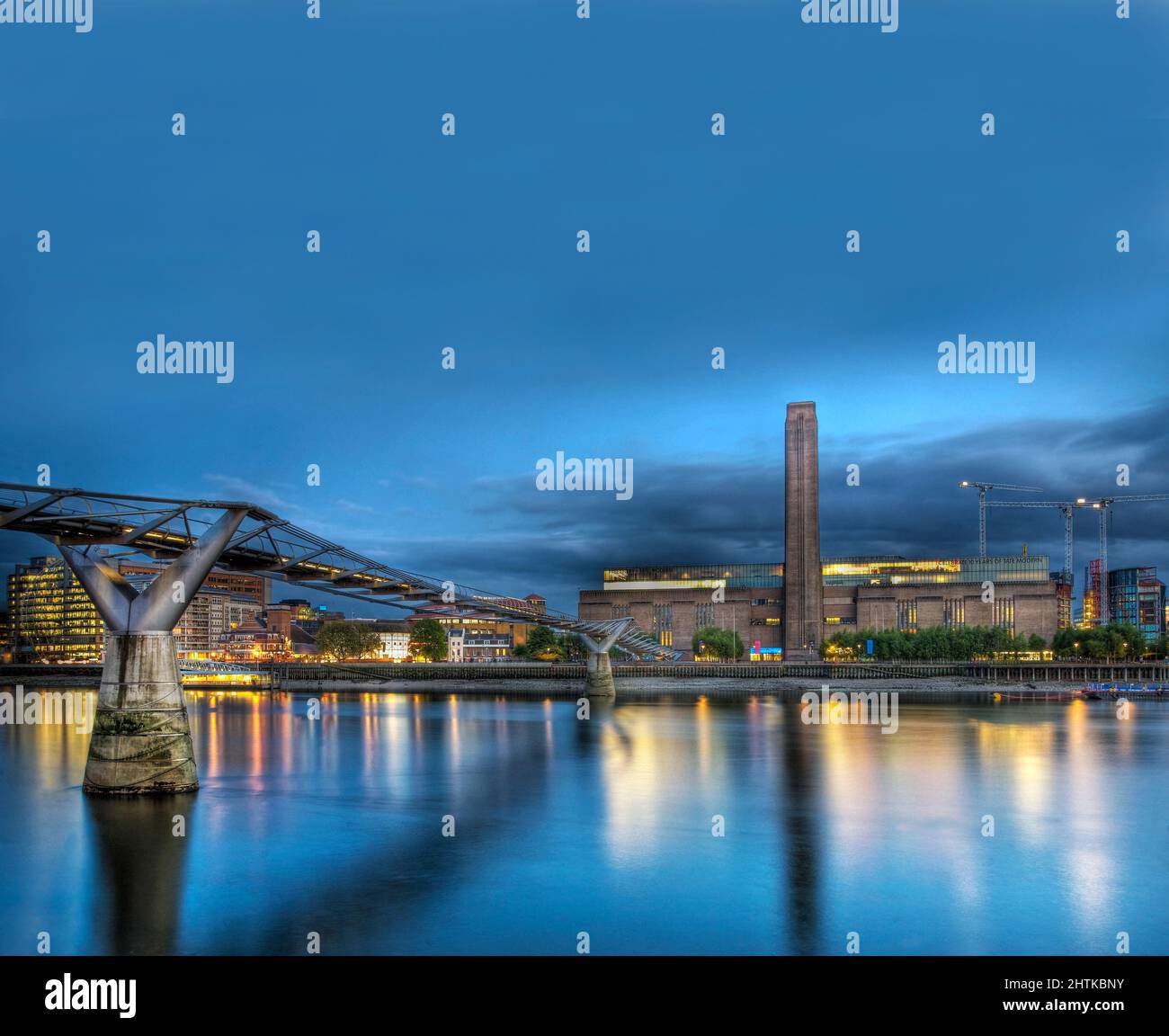 Iconic Tate Modern after sunset, London, UK Stock Photo - Alamy