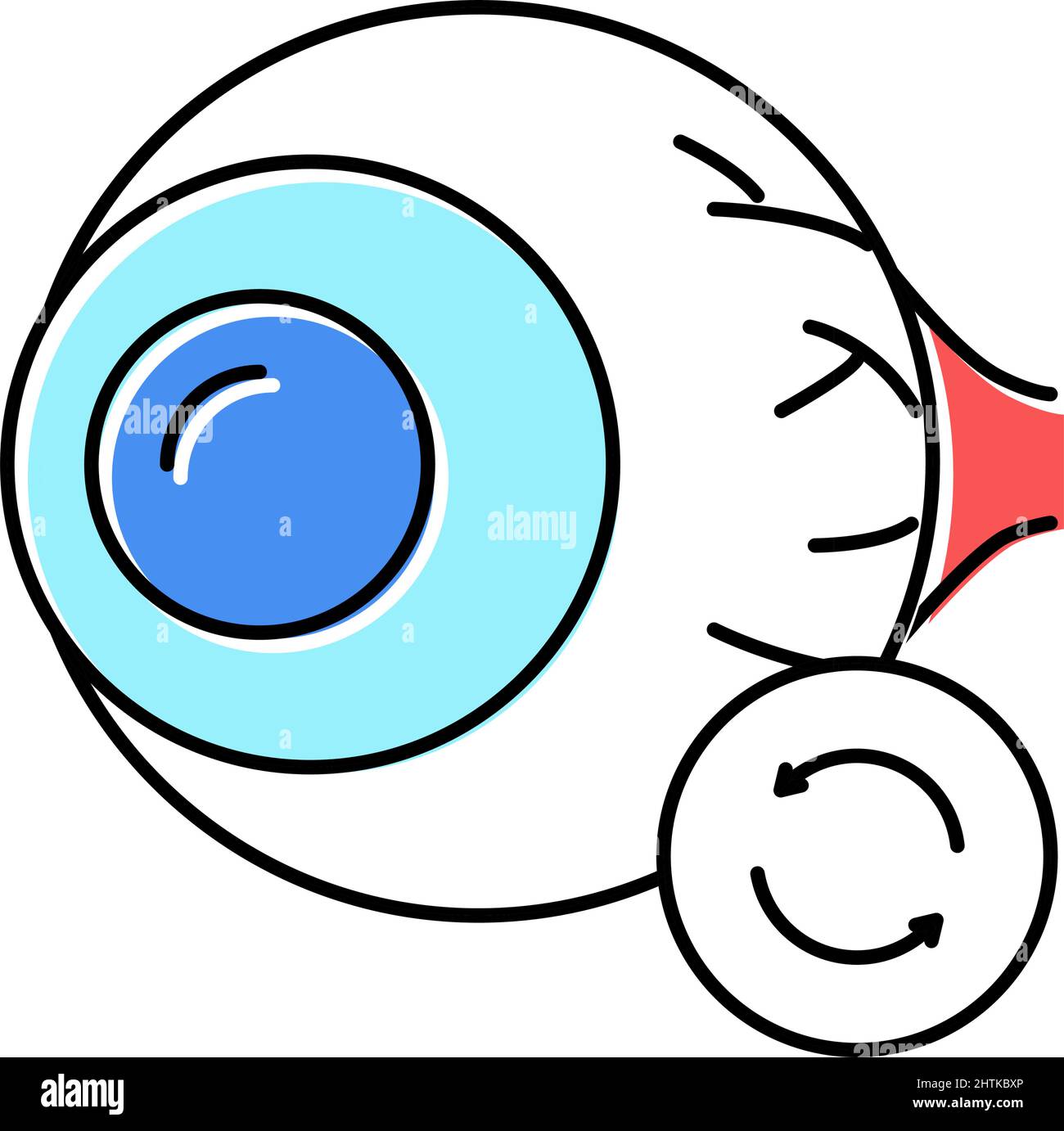 eye transplant color icon vector illustration Stock Vector Image & Art ...