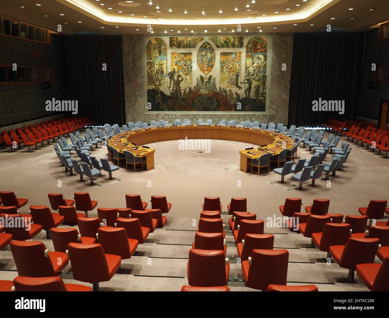 Image of the United Nations Security Council chamber Stock Photo - Alamy