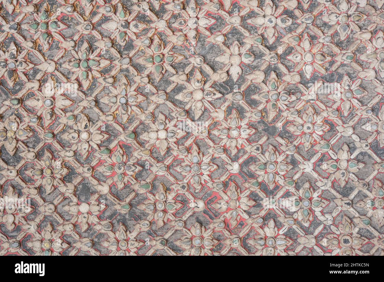 Damask seamless wall background. Eastern pattern with ethnic mosaic ...